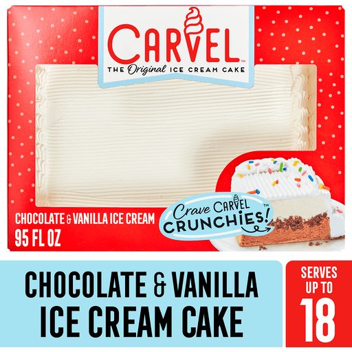 Carvel Chocolate & Vanilla Flavored Ice Cream Cake 95 fl oz | Ice Cream ...