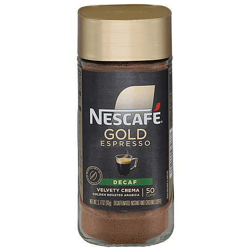 Nescafe Ground Decaf Gold Espresso Velvety Crema Coffee 3.17 Oz ...