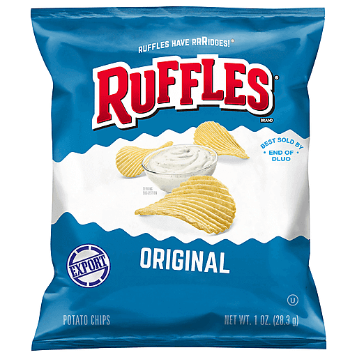 Ruffles Potato Chips, Original 1 Oz | Potato Chips | Foster's