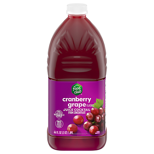 Food Club Cranberry Grape Juice Cocktail 64 fl oz | Juice & Lemonade ...