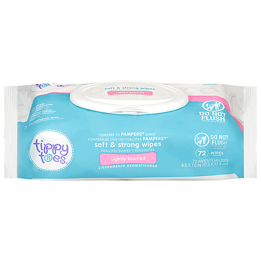 Tippy Toes Soft & Strong Lightly Scented Wipes 72 ea | Wipes, Refills ...