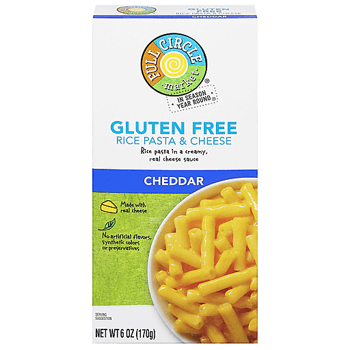 Full Circle Market Cheddar Gluten Free Rice Pasta & Cheese 6 oz | Pasta ...