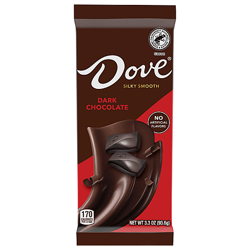 Dove Dark Chocolate Cocoa Silky Smooth 3.3 oz Packaged Candy Riesbeck