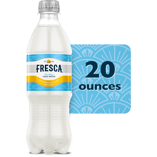 Fresca Soda Water, Grapefruit Citrus, Sparkling 20 Fl Oz | Soft Drinks ...