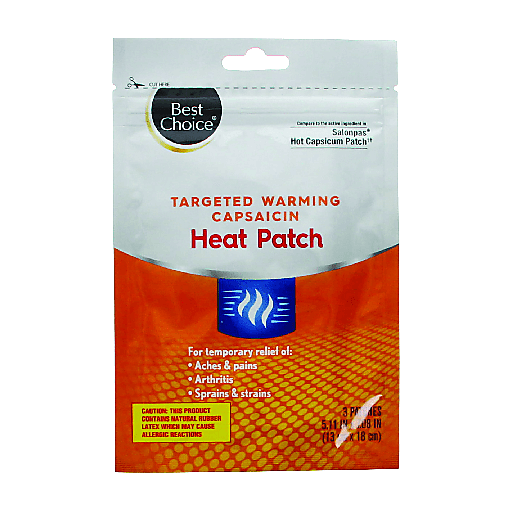 Best Choice Capsaicin Topical Analgesic Heat Patch 3 ct | Health ...