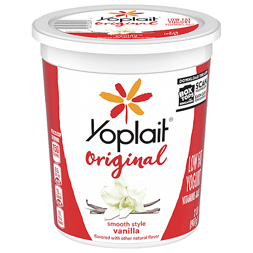 Yoplait Yogurt, Low Fat, Vanilla, Smooth Style 2 lb | Flavored | Market ...