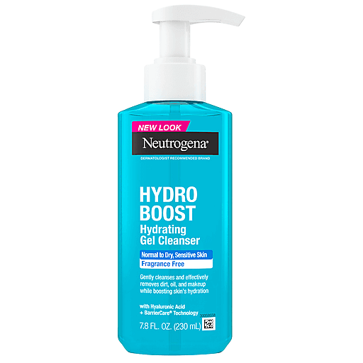 Neutrogena Hydro Boost Hydrating Fragrance Free Gel Cleanser 7.8 fl oz ...