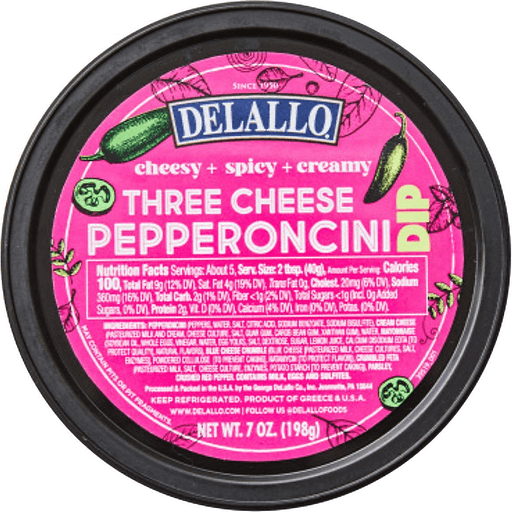 Delallo Dip Three Cheese Pepperoncini | Cultured | Busch's