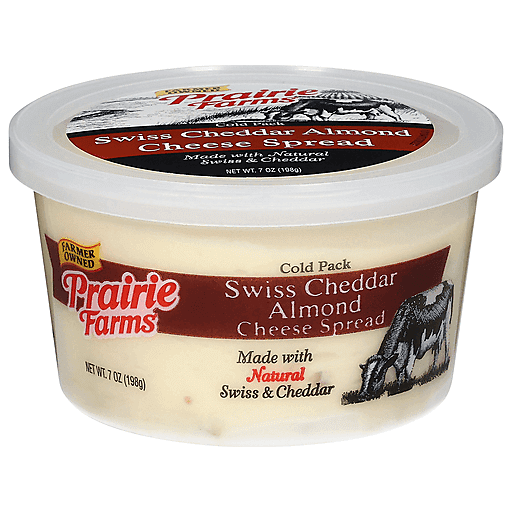 Prairie Farms Cheese Spread, Swiss Cheddar Almond 7 oz | Dairy | Ben's ...