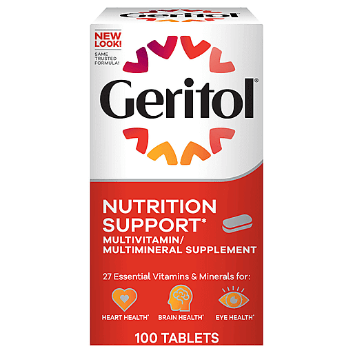 Geritol Nutrition Support Multivitamin/Multimineral Supplement 40 ea ...
