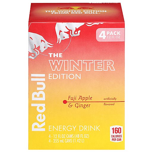 Red Bull Fuji Apple & Ginger Energy Drink 4 Ea | Energy | Family Fare