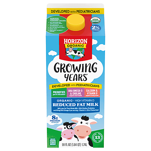 Horizon Organic 2% Milkfat Organic Reduced Fat Milk 59 Fl Oz | Dairy ...