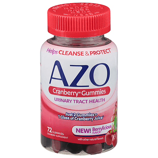 Azo Gummies Berrylicious Flavor Cranberry Gummies 72 Ea | Pantry ...