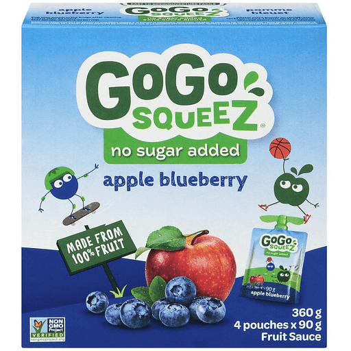 Gogo Squeez Fruit Sauce Apple Blueberry | Fruit & Apple Sauce - Single ...