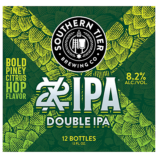 Southern Tier Brewing Co Double Ipa Bold Piney Citrus Hop Flavor Beer ...