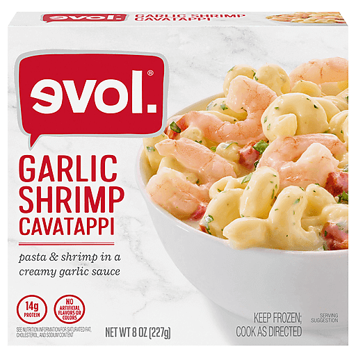 Evol. Cavatappi, Garlic Shrimp 8 Oz | Frozen Foods | Ingles Markets