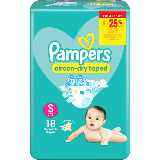 Pampers Small Baby Dry Diaper | 18s | Shop | Walter Mart