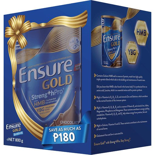 Ensure Gold Choco Milk | 800g (Save ₱180) | Milk | Walter Mart