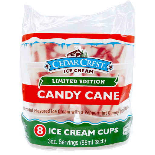Cedar Crest Ice Cream Cup Candy Cane | Novelties | Festival Foods Shopping