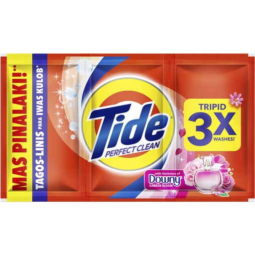 Tide Perfect Clean Detergent Powder with Downy Garden Bloom | 91g x 6s ...