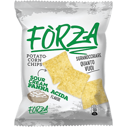 Forza Potato Corn Chip Sour Cream Panna Acida | 36g | Chips | Walter Mart