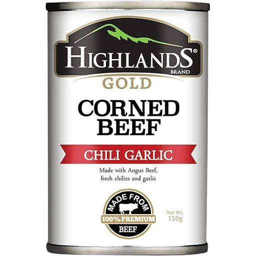 Highlands Gold Chili Garlic Corned Beef | 150g | Shop | Walter Mart