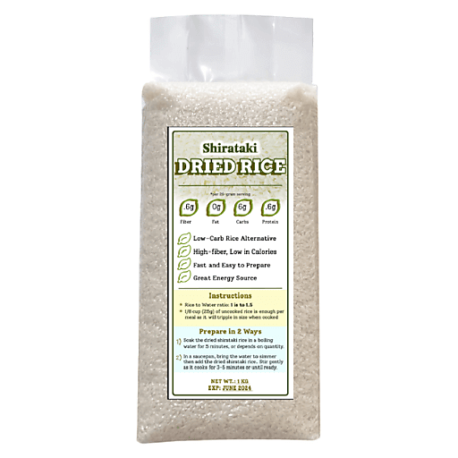 Zenfiber Shirataki Dried Rice | 1kg | Shop | Walter Mart