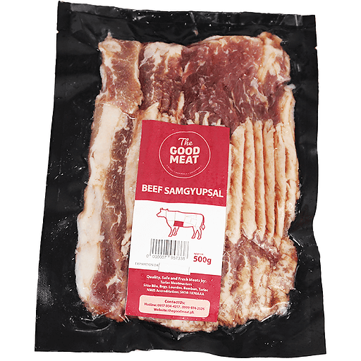The Good Meat Beef Samgyupsal | 500g | Shop | Walter Mart