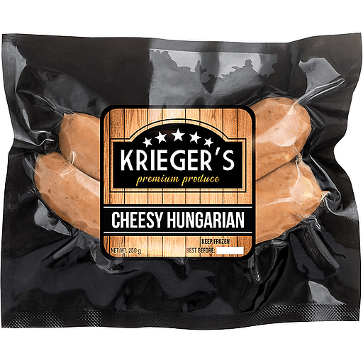 Kriegers Cheesy Hungarian Sausage 250g | Shop | Walter Mart
