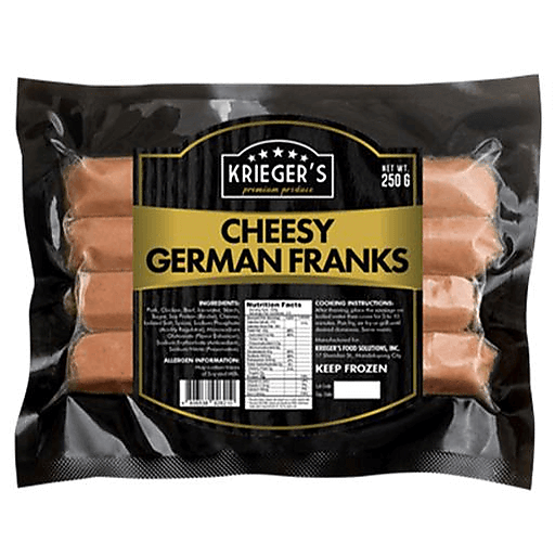 Kriegers Cheesy German Franks 250g | Shop | Walter Mart