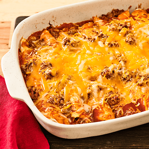 Cheesy Hearty Beef Enchiladas | Festival Foods Shopping